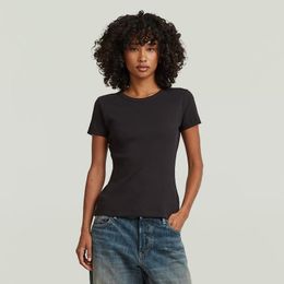 G-Star Raw G-Star Damen G-STAR T-Shirt &raquo;Slim Rib Wmn&laquo; in Rundhalsform schwarz XS