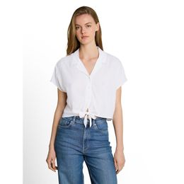 Tom Tailor Denim Damen Tom Tailor Denim Shirtbluse mit Knotendetail XXL