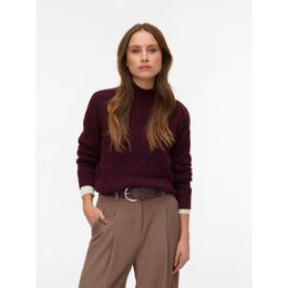 V&eacute;ro Moda Vero Moda Damen Strickpullover &raquo;VMVIRGO LS HIGHNECK PULLOVER BF&laquo; rot S