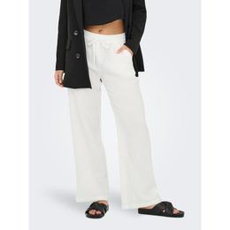 Jacqueline de Yong Jdy Damen JDY Schlupfhose &raquo;JDYTHEIS LIFE WIDE PANT WVN NOOS&laquo; Baumwolle wei&szlig; L (40), L&auml;nge 32