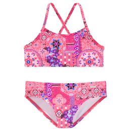 Buffalo M&auml;dchen Bustier-Bikini &raquo;Shari Kids&laquo; mit verspieltem Print pink 122/128, N-Gr
