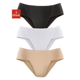 Petite Fleur By Lascana Damen petite fleur by Lascana Formslip 3er-Pack, shape wear, unifarben, Baumwollmischung beige 40/42
