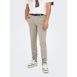Only & Sons Only & Sons Herren ONLY & SONS Chinohose mit geschlossenen Ges&auml;&szlig;taschen beige 31, L&auml;nge 32
