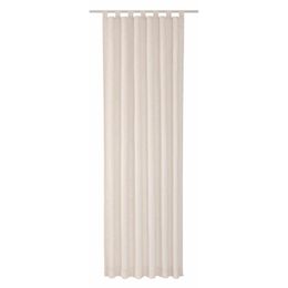 WIRTH Vorhang &raquo;Medina&laquo; Schlaufen 1 Stk. tlg. beige Baumwolle, Polyester 145cm, Schlaufen, 135cm