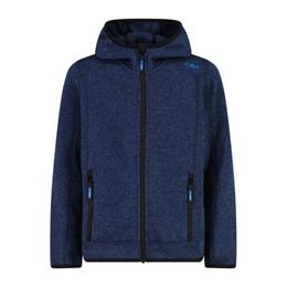 CMP Jungen CMP Strickfleecejacke &raquo;KID JACKET FIXED HOOD&laquo; mit Kapuze wasserabweisend, windabweisend, mit Kapuze, w&auml;rmeisolierend blau 116