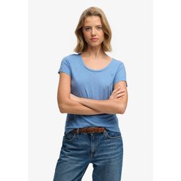 Superdry Damen T-Shirt &raquo;STUDIOS SCOOP NECK TEE&laquo; blau XL