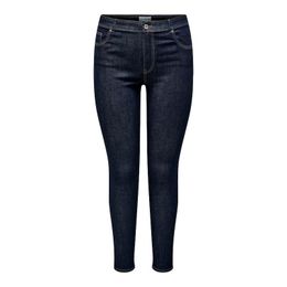 Only Carmakoma Damen Only CARMAKOMA Skinny-fit-Jeans &raquo;CARSALLY REG SK RINSE DNM PIM NOOS&laquo; Materialmix, skinny fit, Regular Waist blau 42, L&auml;nge 32