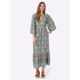 Heine Sommerkleid, Braun, Gr. 36, Damen, Strandkleider, Material: Viskose