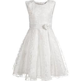 happy girls M&auml;dchen happy girls Taufkleid mit hochwertiger Spitze beige 128, N-Gr