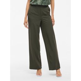 Vila Damen Anzughose &raquo;VIVARONE HW WIDE PANT - NOOS&laquo; Materialmix, slim fit gr&uuml;n 34, N-Gr