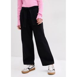 bonprix Kinder bonprix Culotte l&auml;ssig, Jersey, mit Elastikbund, weites Beine, Regular Fit schwarz 176/182, N-Gr