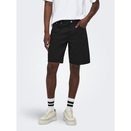 Only & Sons Only & Sons Herren ONLY & SONS Jeansshorts &raquo;ONSEDGE STAY BD 6992 AZG DNM SHORTS NOOS&laquo; Baumwolle, straight fit schwarz M, N-Gr