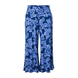 Ulla Popken Hose Damen Gr&ouml;&szlig;e 50/52 blau / dunkelblau / wei&szlig;