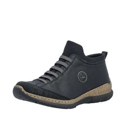 Rieker Damen Slip-On Sneaker Schlupfschuh, Halbschuh, Casual-Sneaker mit MemoSoft-Innensohle schwarz 36
