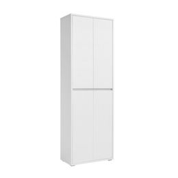 Xora Schuhschrank, Wei&szlig;, Holzwerkstoff, 10 F&auml;cher, 70x210x34 cm, Typenauswahl, Garderobe, Schuhaufbewahrung, Schuhschr&auml;nke