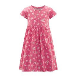 happy girls Kleid M&auml;dchen Gr&ouml;&szlig;e 128 hellgelb / pitaya / wei&szlig;