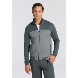 BOSS Herren BOSS Sweatjacke &raquo;Tracksuit Jacket&laquo; Neuheit, Stehkragen gr&uuml;n XXL