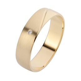 Firetti Unisex Trauring &raquo;Schmuck Geschenk Gold Hochzeit Ehering Trauring "LIEBE"&laquo; Made in Germany, wahlweise mit oder ohne Brillant gold 21, 0,01 SI =
