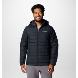 Columbia Herren Steppjacke &raquo;Powder Lite II Hooded Jacket&laquo; mit Rei&szlig;verschluss, in normaler L&auml;nge, w&auml;rmereflektierendes Material schwarz S