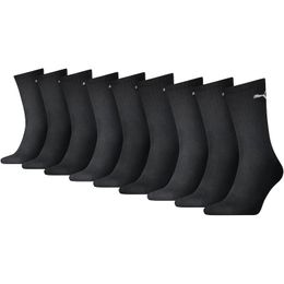 Puma Herren Puma Socken &raquo;Puma CREW SOCK 9P ECOM&laquo; 9 Paar, 9 Paar tlg. Tennissocken, atmungsaktiv, feuchtigkeitsregulierend schwarz 43-46