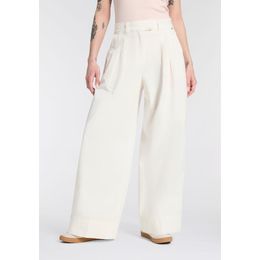 BOSS Orange Damen BOSS Orange Bundfaltenhose &raquo;Tanjura Premium Damenmode&laquo; mit weitem Bein wei&szlig; 34, N-Gr