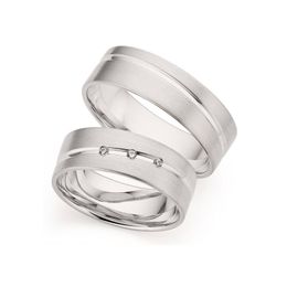 Phoenix Ph&ouml;nix Trauring &raquo;Schmuck Geschenk Silber 925 Trauring Ehering LIEBE versch. Varianten&laquo; Made in Germany - wahlweise mit oder ohne Brillanten silber 57,