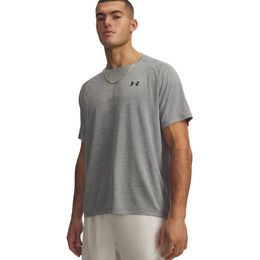 Under Armour Herren Trainingsshirt &raquo;UA TECH TEXTURED SS&laquo; atmungsaktives Material, lockere Passform, mit Kurzarm grau XL