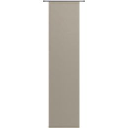 Neutex for you! Schiebegardine &raquo;Galena Uni&laquo; Klettband 1 Stk. tlg. inkl. Befestigungszubeh&ouml;r, Breite: 57 cm grau Polyester 145cm, Klettband, 57cm