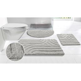 OTTO home Badematte &raquo;Sanremo Scandi, Badvorleger, Badezimmer Teppich, Duschvorleger&laquo; H&ouml;he 20 mm rutschhemmend beschichtet strapazierf&auml;hig Badteppich, 