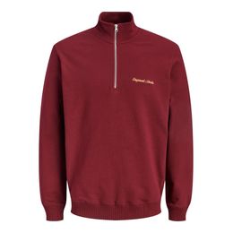 Jack & Jones Jack & Jones Sweatshirt 'JORNorrebro' Herren Gr&ouml;&szlig;e XS cappuccino / dunkelrot