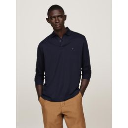Tommy Hilfiger Herren Langarm-Poloshirt &raquo;L/S LIQUID COTTON REG POLO mit Jersey und Markenlabel&laquo; unifarben, casual, regular fit, Baumwolle, Polokragen 