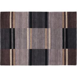 OCI DIE TEPPICHMARKE Wollteppich &raquo;Sensation Soya&laquo; rechteckig 6 mm H&ouml;he handgekn&uuml;pft, Nepal, reine Wolle, Wohnzimmer grau Seide, Wolle B : 200cm 1 Stk.