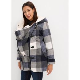 bonprix Damen bonprix Umstandsjacke &raquo;Woll-Umstandsjacke mit Teddyfutter / Tragejacke&laquo; mit Kapuze mit Teddyfutter, mit Kapuze, mit herausnehmbarem Baby