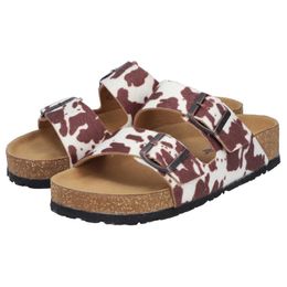 Rieker Damen Pantolette Sommerschuh, Strandschuh, Hausschuh mit verstellbaren Schnallen 36
