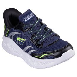 Skechers Jungen Slip-On Sneaker &raquo;Skechers METEOR-LIGHTS&laquo; Schlupfschuh mit cooler Blinkfunktion, Gr&ouml;&szlig;enschablone zum Download blau 35