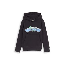 Tom Tailor Jungen Tom Tailor Sweatshirt, mit Kapuze und K&auml;ngurutasche schwarz 104/110