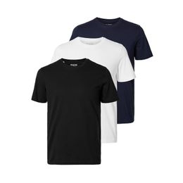 Selected Herren Selected Rundhalsshirt &raquo;SLHCORMAC SS O-NECK TEE 3-PACK NOOS&laquo; Packung, 3 Baumwolle, normal geschnitten, 3-er Pack bunt M
