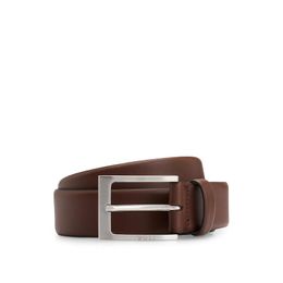 BOSS Herren BOSS Lederg&uuml;rtel aus Nappaleder mit BOSS Logo-Dornschliesse braun 115