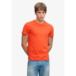 Superdry Herren Rundhalsshirt &raquo;ESSENTIAL SDCO LOGO EMB TEE&laquo; Baumwolle, regular fit orange XXL
