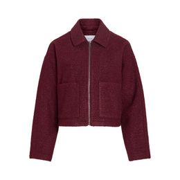 Vila Damen Kurzjacke &raquo;VIJADAS ZIPPER JACKET - NOOS&laquo; Kunstfaser rot 36