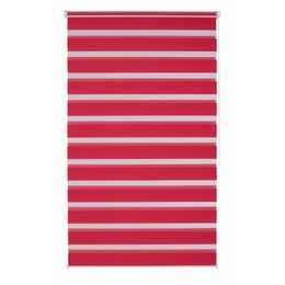 K-home Doppelrollo &raquo;Ancona&laquo; Lichtschutz ohne Bohren im Fixma&szlig; pink Polyester 150cm, 40cm