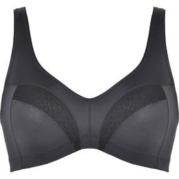 Naturana Damen Soft-BH &raquo;Comfort Straps&laquo; 1 Stk. nahtlose Cups, breite Tr&auml;ger, ohne B&uuml;gel, elastisch, bequem, feminin schwarz 75, Cup C