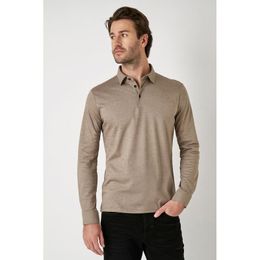 DESOTO Herren DESOTO Langarm-Poloshirt &raquo;Jerseypolo Essential Kent langarm&laquo; Flexibler Stretch XXL
