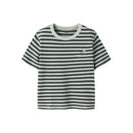 name it T-Shirt Jungen Gr&ouml;&szlig;e 146/152 gr&uuml;n / wei&szlig;