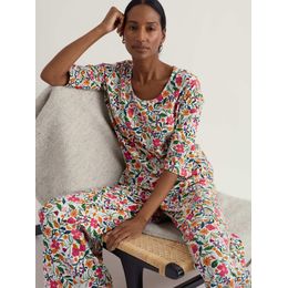 Seasalt Cornwall Pyjama 'Gwenton' Damen Gr&ouml;&szlig;e S gr&uuml;n / orange / pink / wei&szlig; Sommerkleid