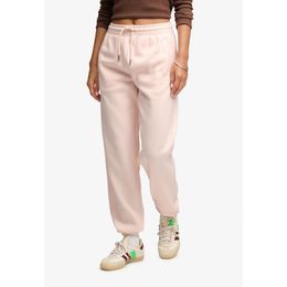 Superdry Damen Sweathose &raquo;SIGNATURE EMB CUFFED JOGGER&laquo; Baumwollmischung, relaxed fit rosa S, N-Gr