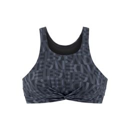 ELBSAND Damen Crop-Bikini-Top &raquo;Letra&laquo; mit tollem Wording schwarz 34, Cup C/D