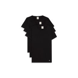 Calvin Klein Underwear Damen T-Shirt &raquo;COTTON TEE 3PK&laquo; Packung, 3er-Pack, Mit Rundhalsausschnitt schwarz XS (34)