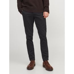 Jack & Jones Jack & Jones Herren Chinohose &raquo;JPSTMARCO mit schmalem Bein und pflegeleichtem Stoff&laquo; washed, modisch, schmal, Baumwollmischung schwarz 33, L&auml;nge 32