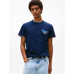 Tommy Jeans Herren T-Shirt &raquo;FONT PLAY TEE&laquo; Slim fit mit Rundhalsausschnitt blau L